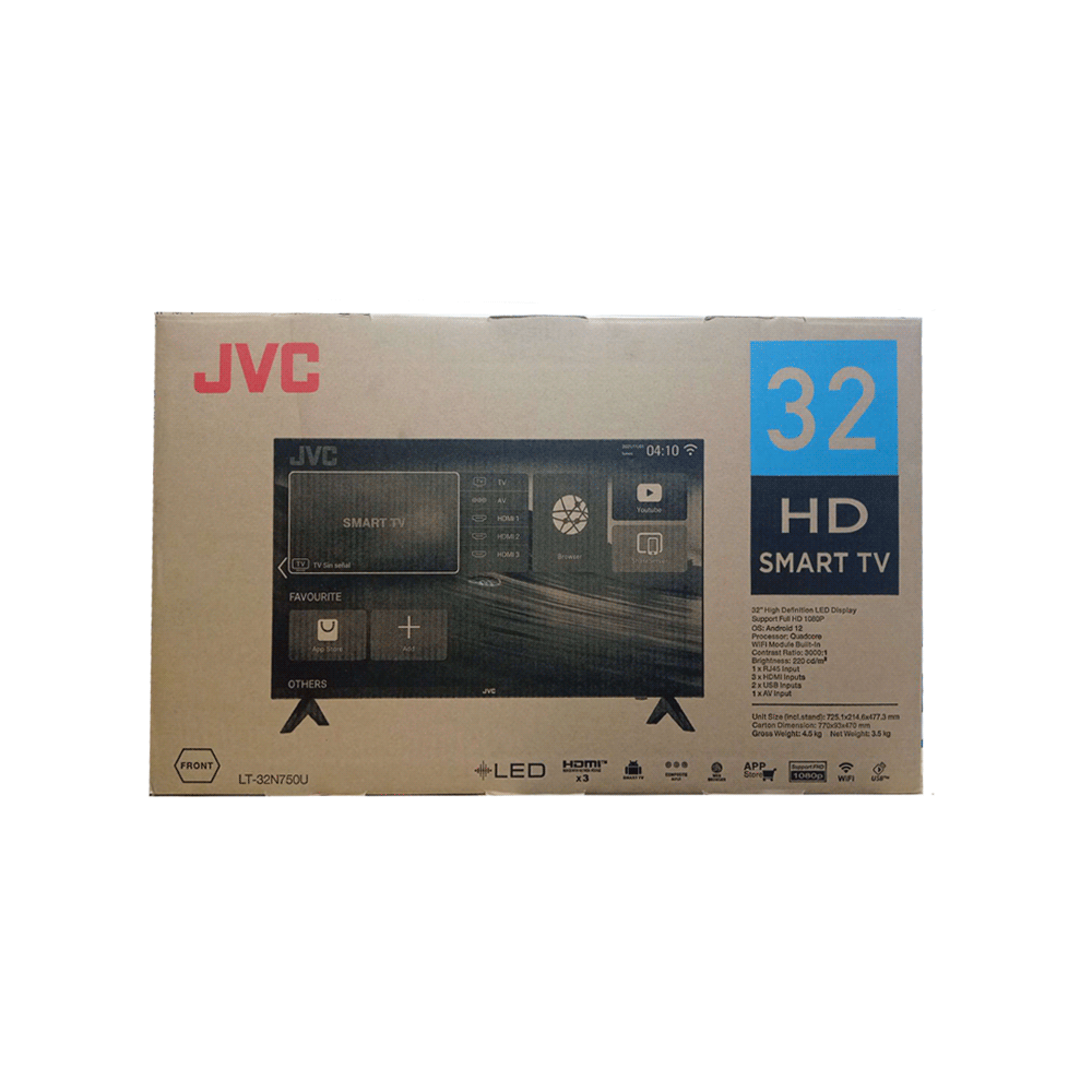 TV LED 32" JVC LT-32N750U Full HD Android 12 - Artaza Hermanos